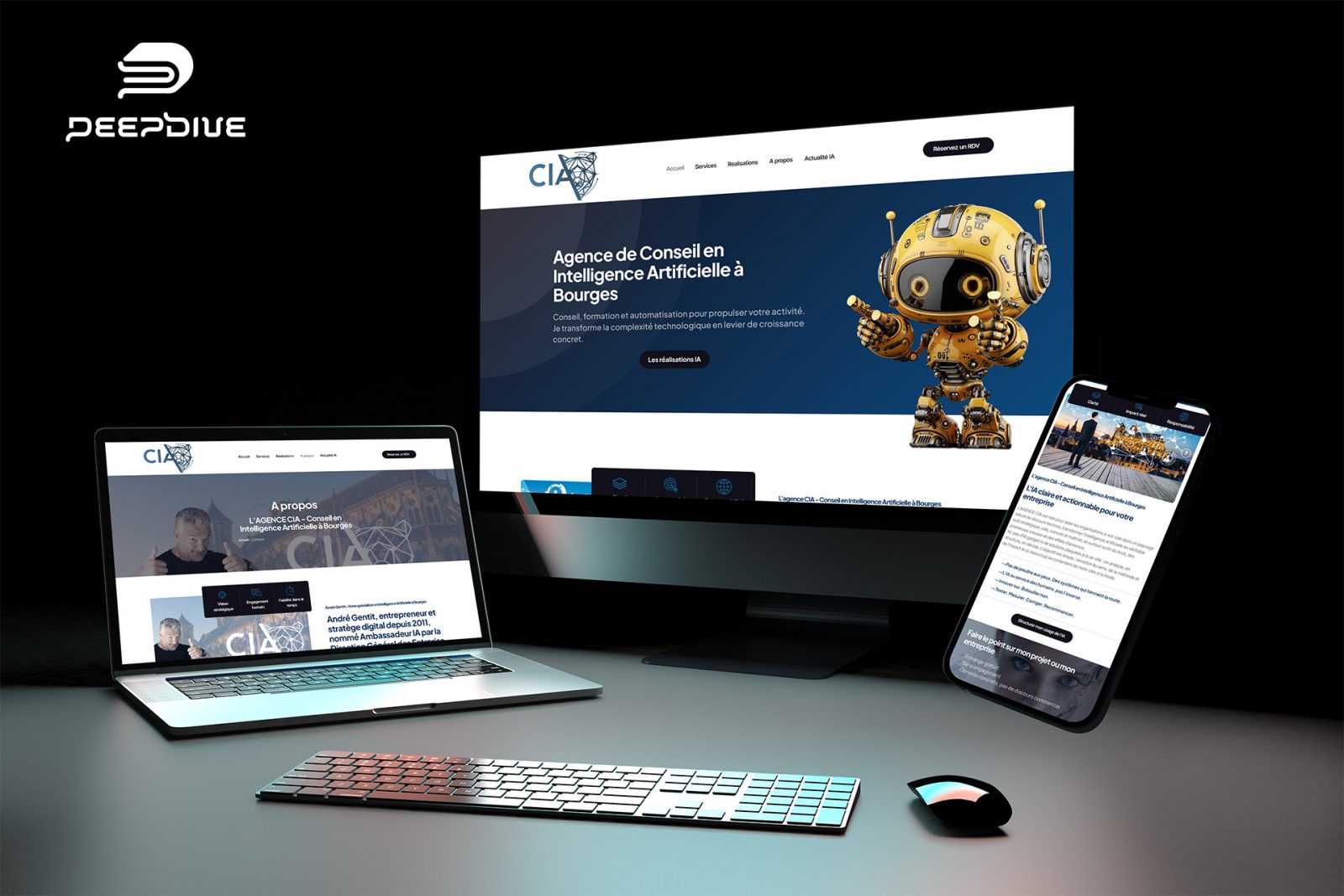Création du site Agence CIA : l’ancrage local pour l'IA à Bourges ...